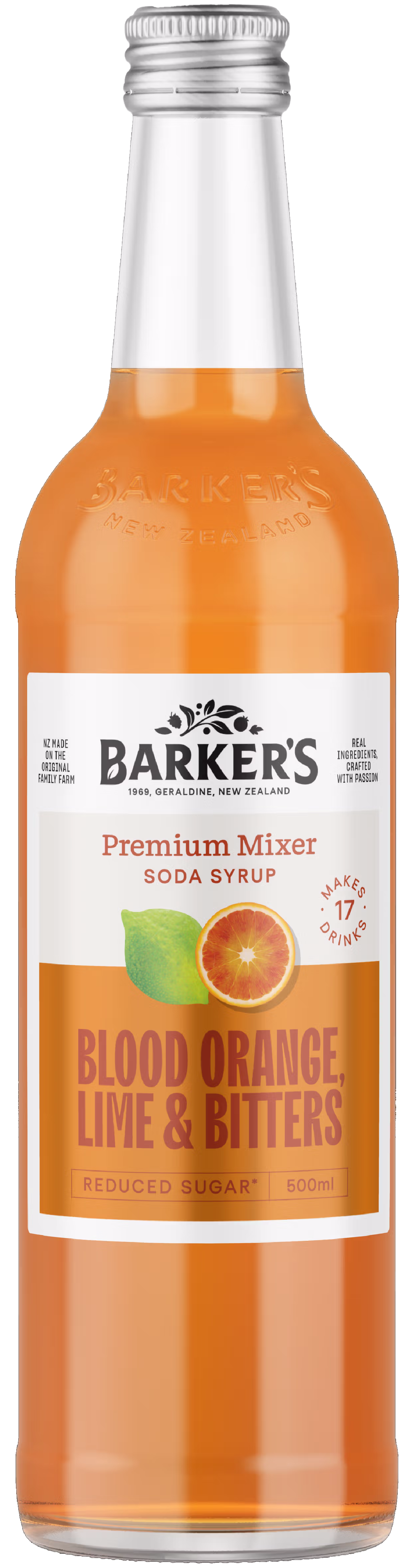 Shop | Blood Orange, Lime & Bitters Premium Mixer | Barker's of New Zealand