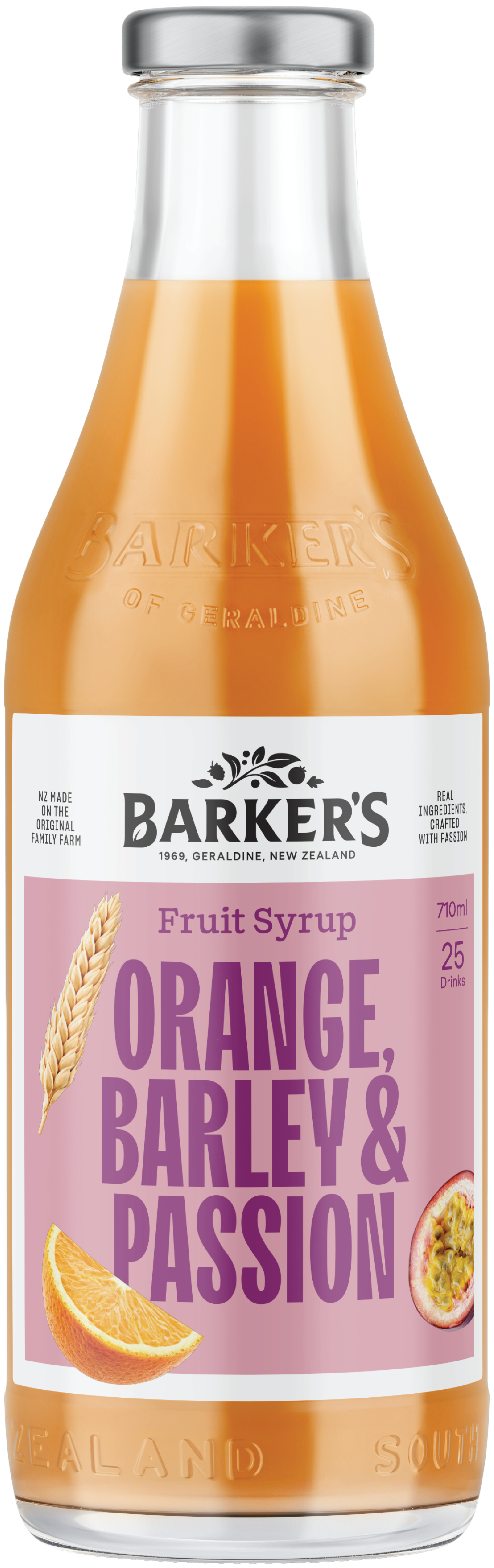 Orange, Barley & Passion Fruit Syrup | Shop | Barker's of New Zealand