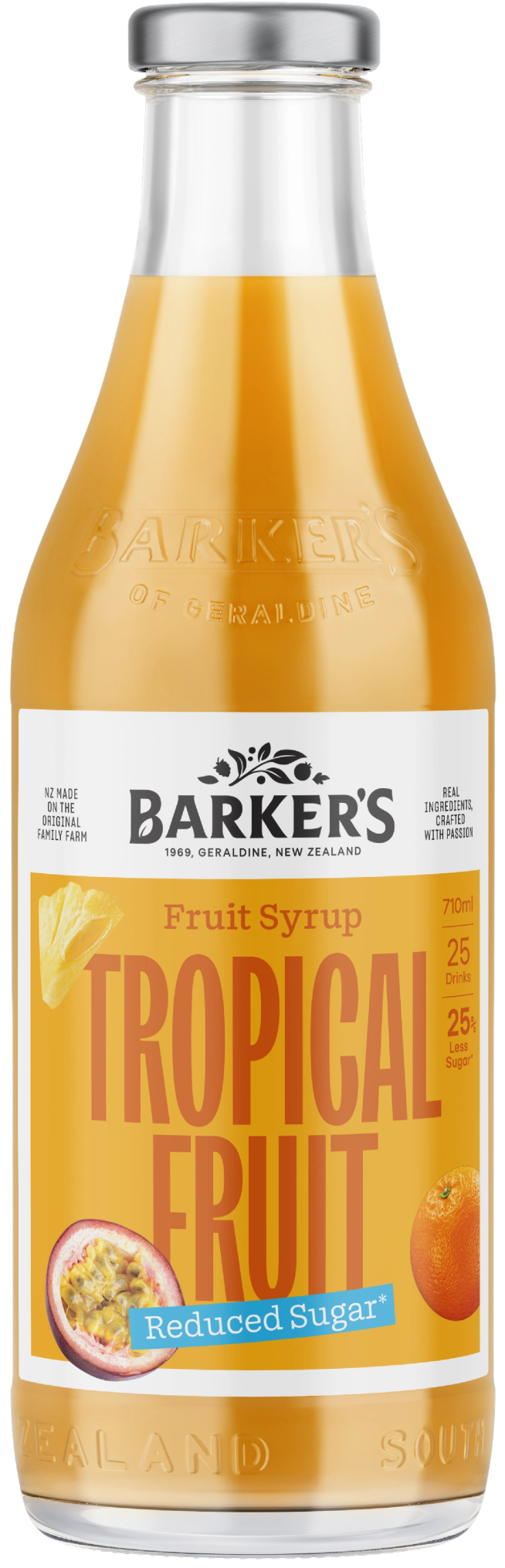 Tropical Reduced Sugar Fruit Syrup | Shop | Barker's of Geraldine