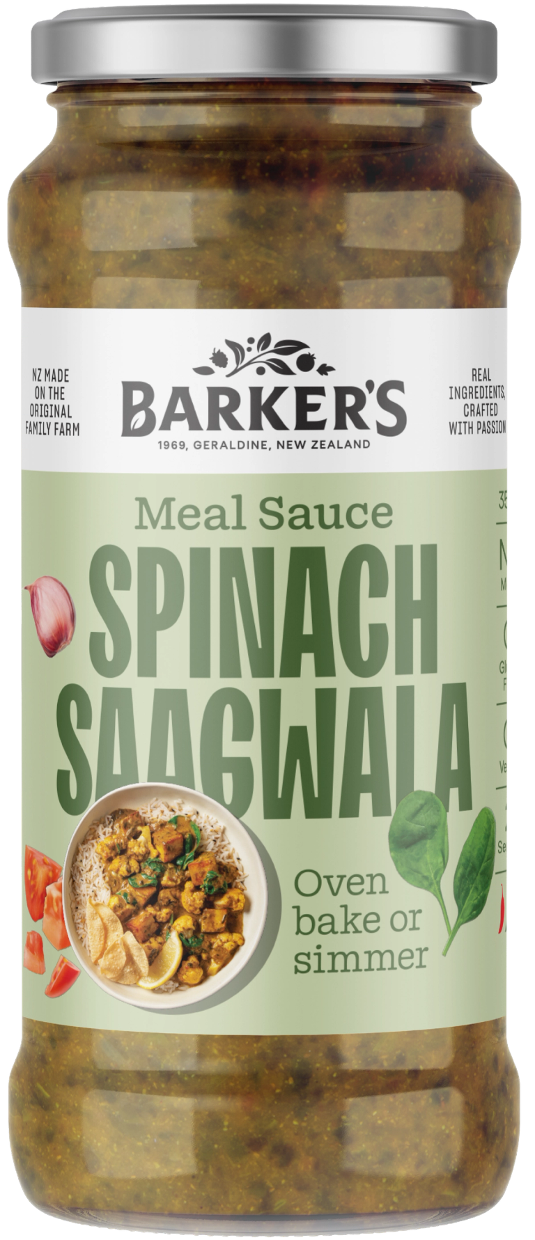 Vegetarian Saagwala | Recipe | Barker's of Geraldine