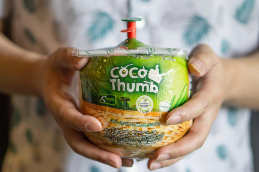Coco Thumb | Easy to Drink Young Nam Hom Coconut | K-Fresh