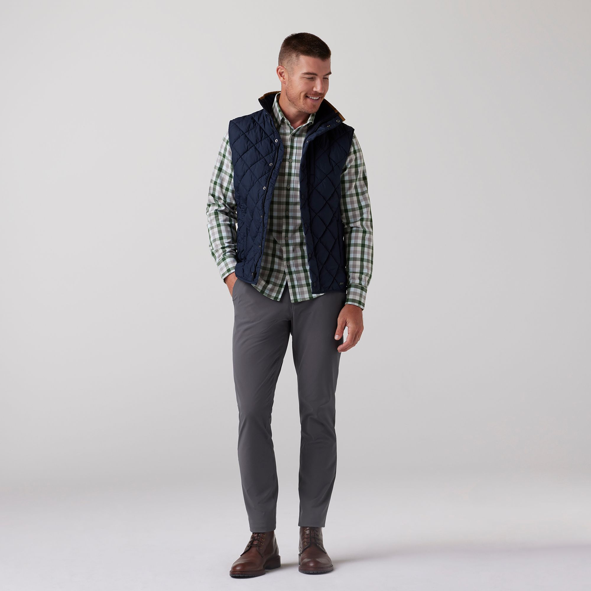 Belmont Vest - Navy Solid - Mizzen+Main