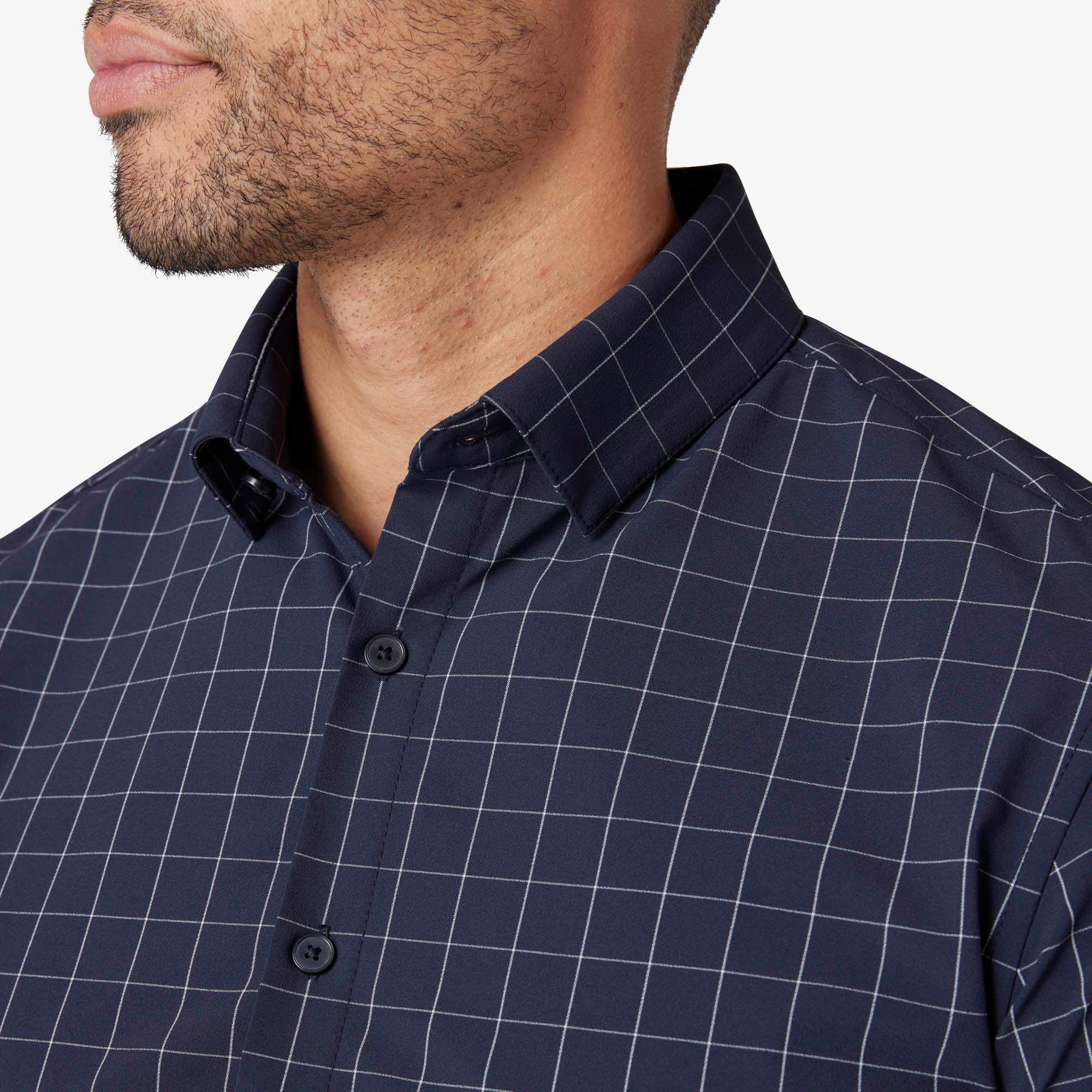 Model is 6’ 1” and is wearing a size medium, with a trim fit, at a ...