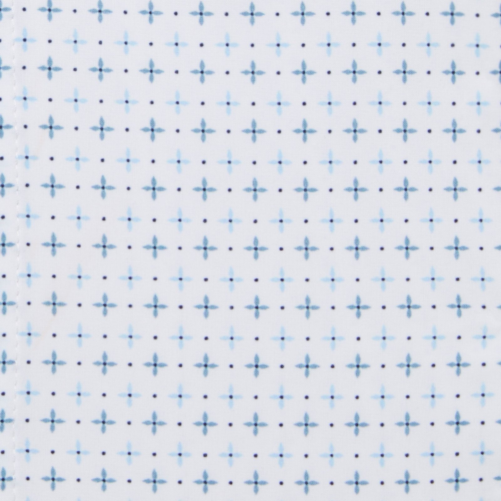 Light Blue Navy Mini Grid Leeward Dress Shirt - Mizzen+Main