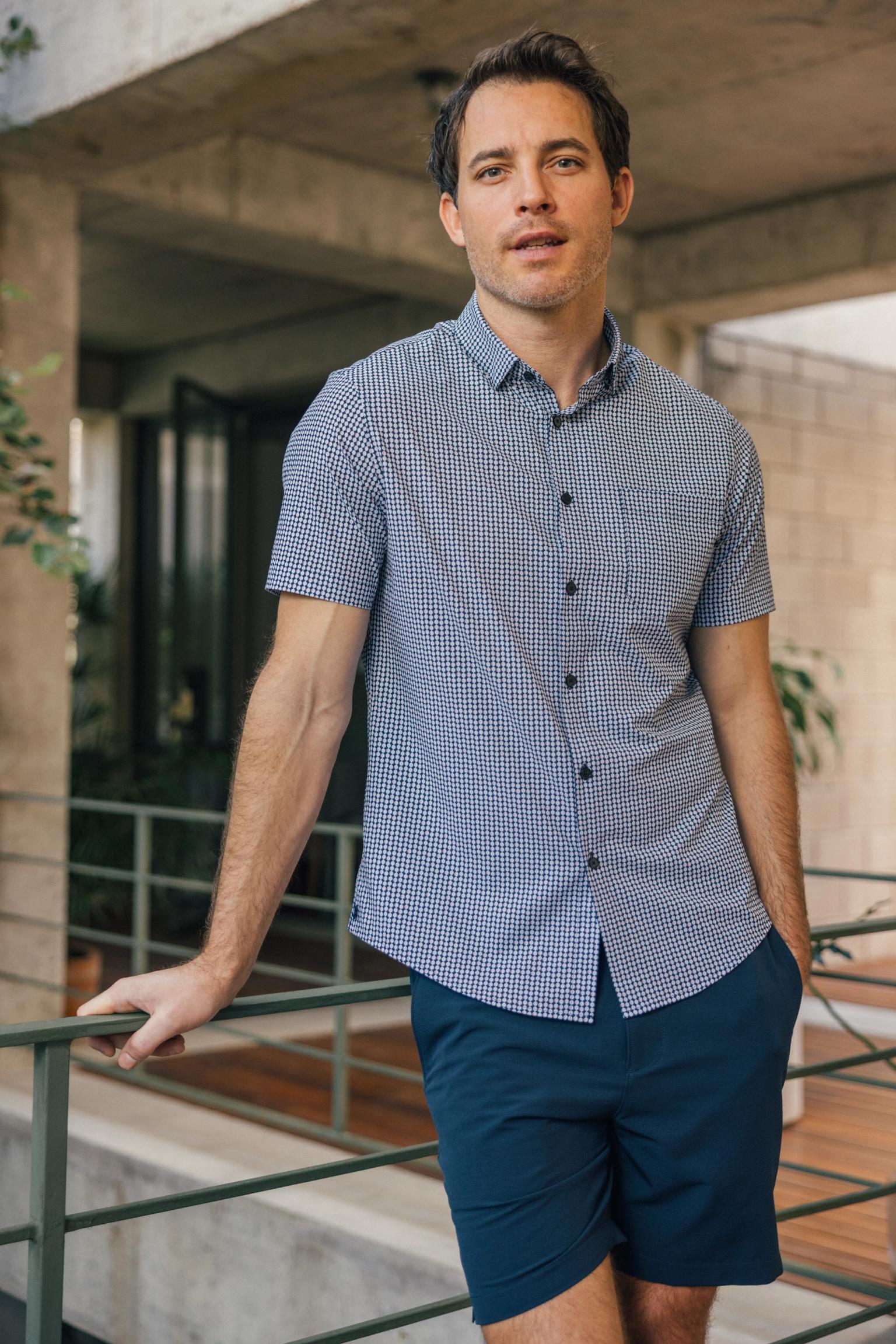 tops short sleeve shirts leeward short sleeve