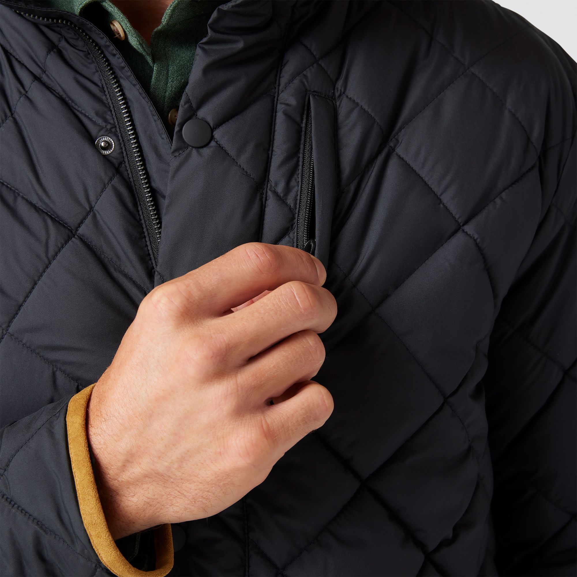 Belmont Jacket - Black Solid - Mizzen+Main