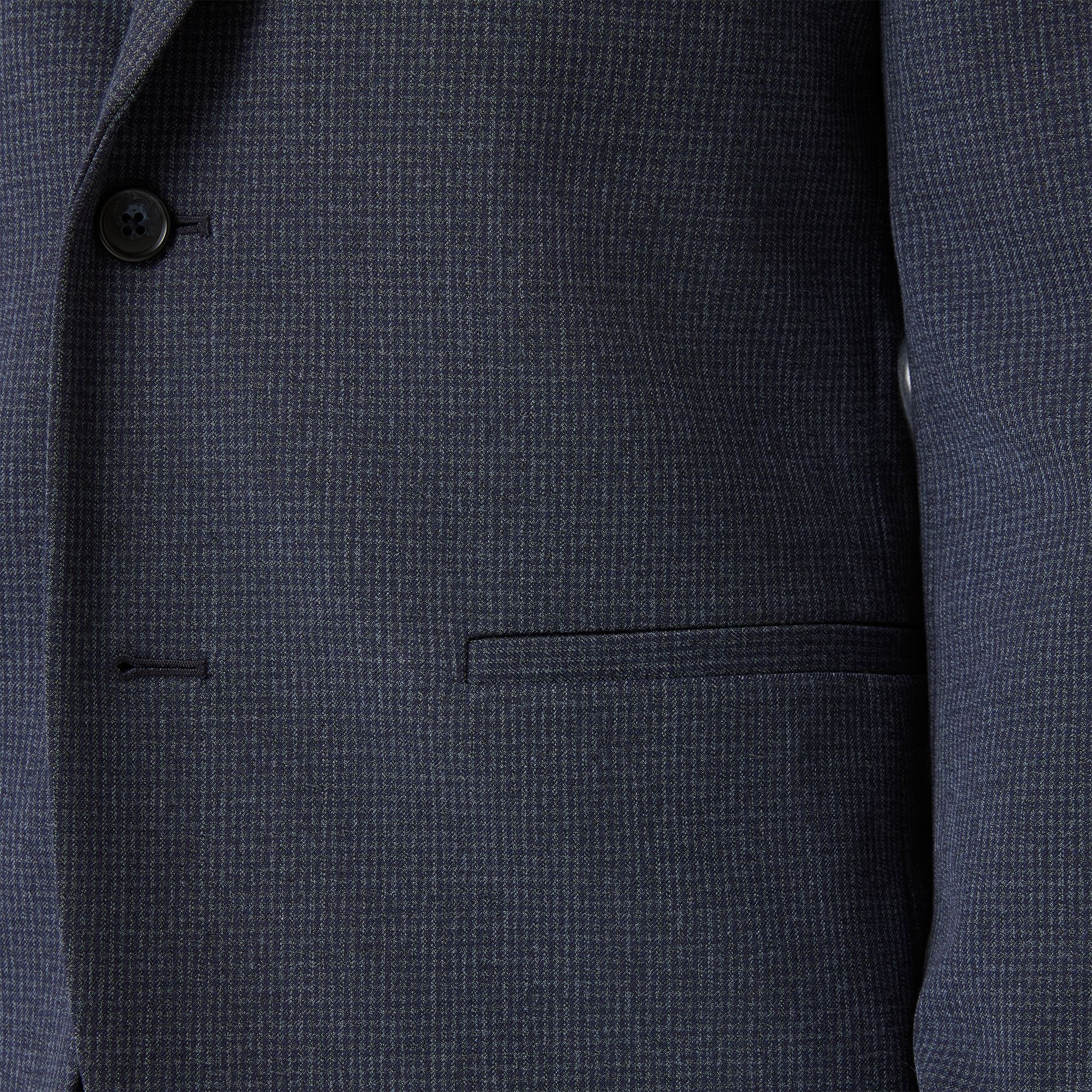 Navy Gun Check Watson Suit Jacket - Mizzen+Main