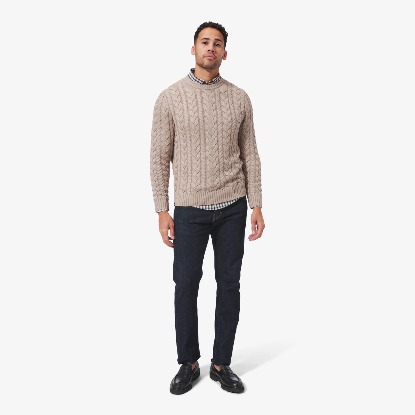 Redford Sweater - Vintage Khaki Heather - Mizzen+Main