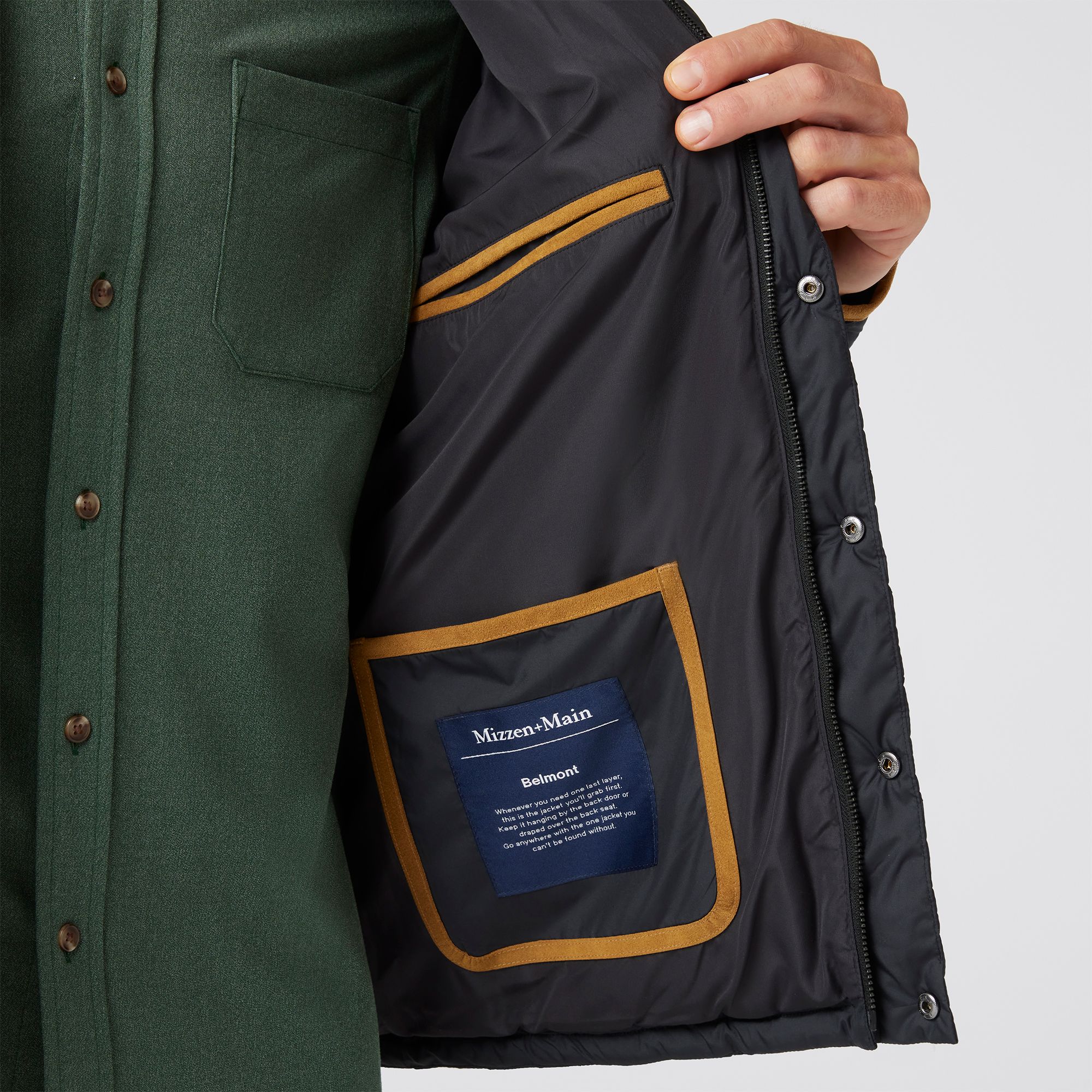 Belmont Jacket - Black Solid - Mizzen+Main