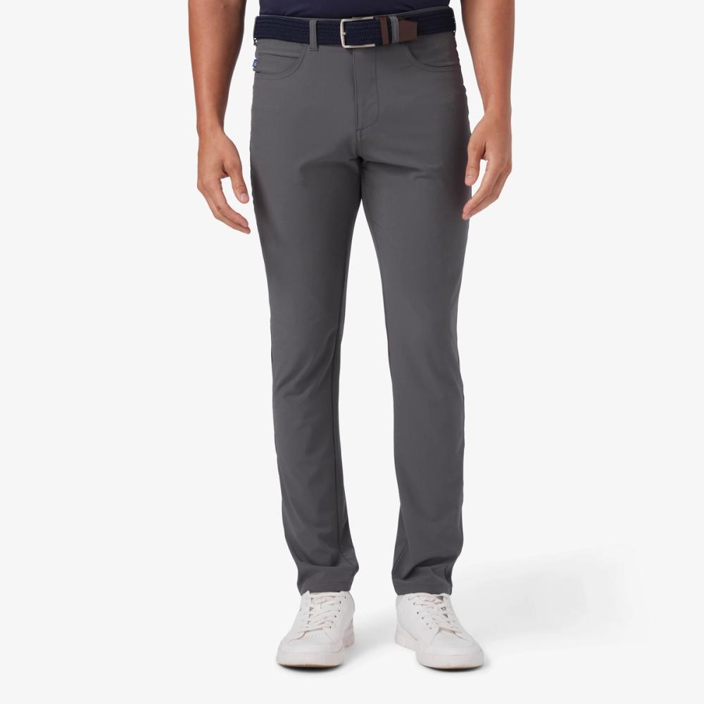 Charcoal Solid 5-Pocket Helmsman Pants - Mizzen+Main