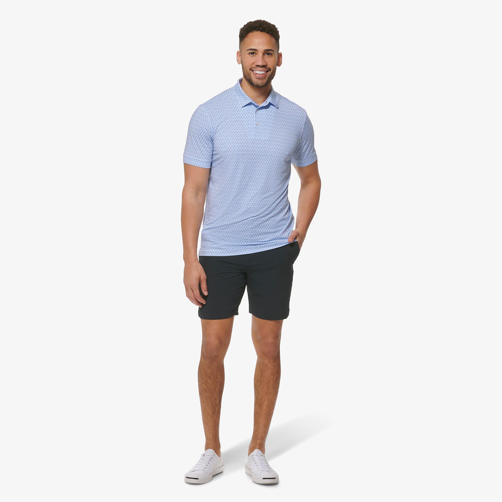 Versa Polo - Provence Circle Geo Print - Mizzen+Main