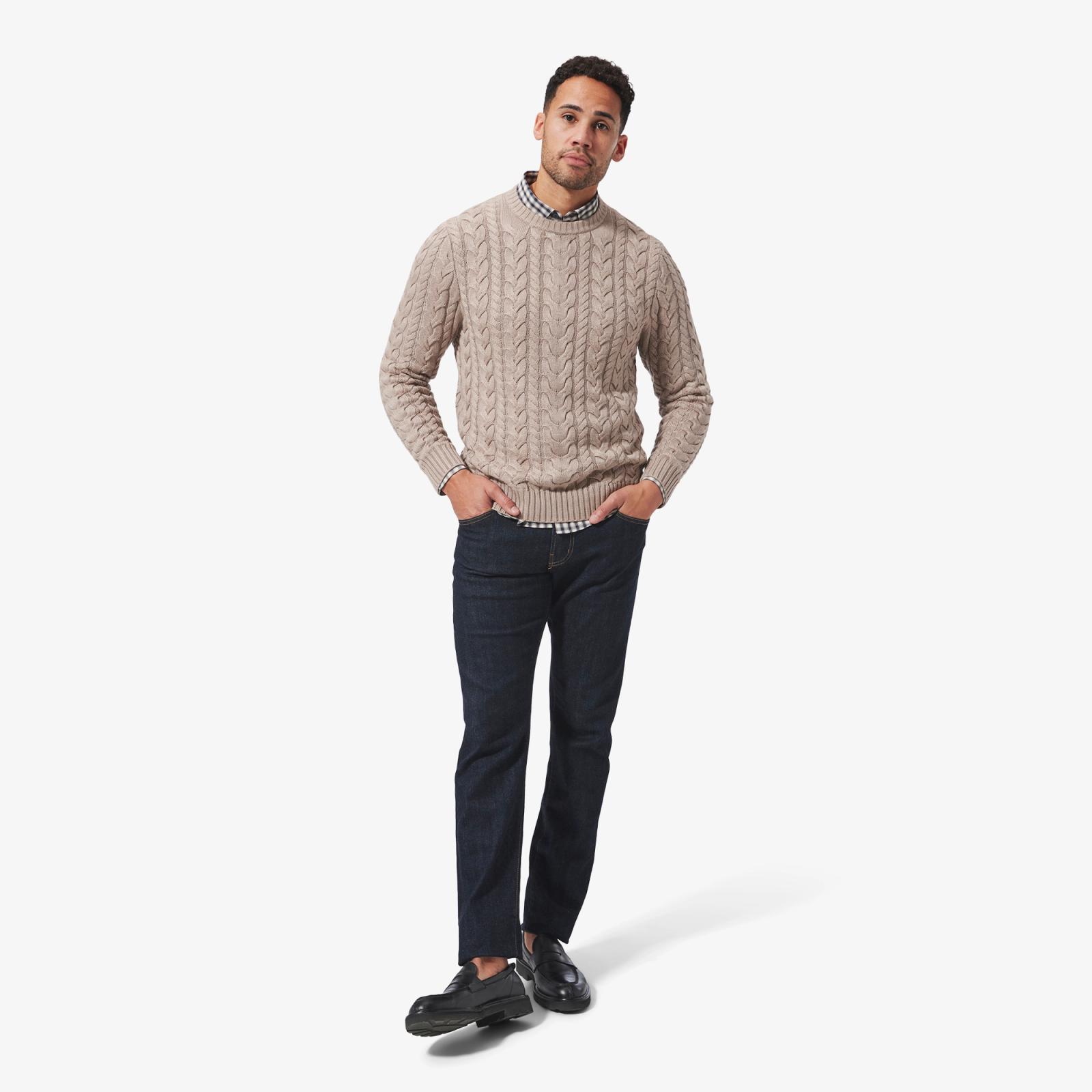 Redford Sweater - Vintage Khaki Heather - Mizzen+Main