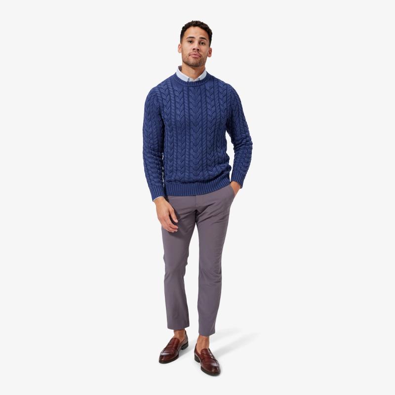 Redford Sweater - Medieval Blue Heather - Mizzen+Main