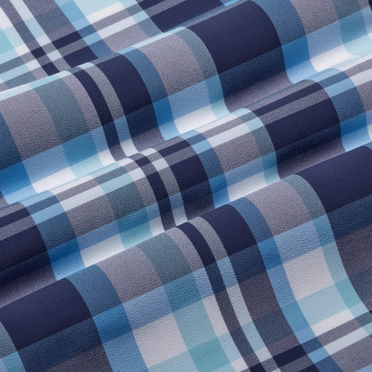 Blue Lustre Danbury Plaid Leeward Dress Shirt - Mizzen+Main