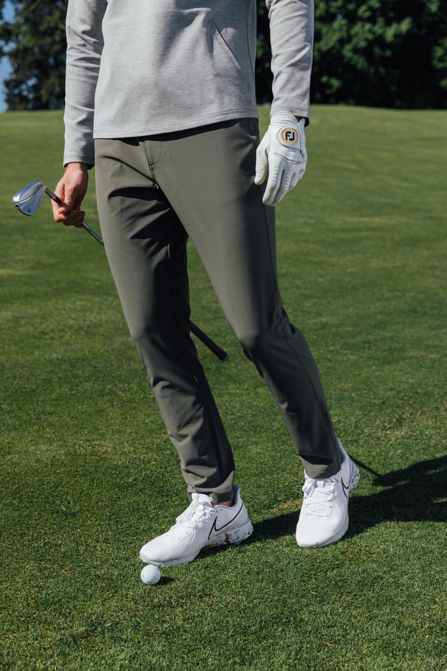 Model is 6’ 2” and is wearing a size 32w, at a 32l length