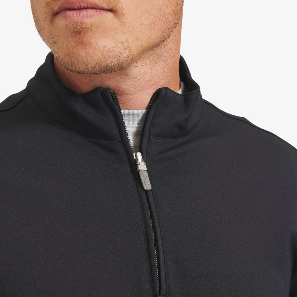 Black Solid ProFlex Quarter Zip - Mizzen+Main
