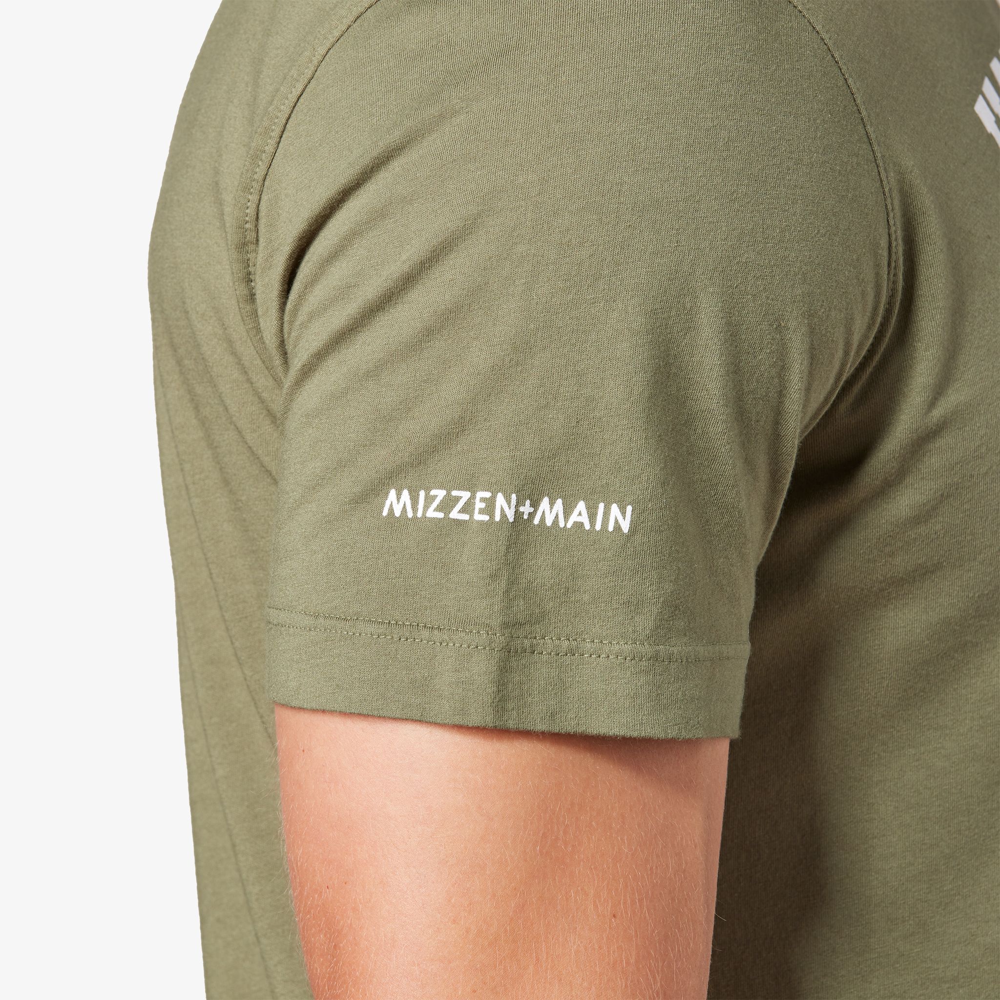Army Green Solid Legacies Alive Tee - Mizzen+Main