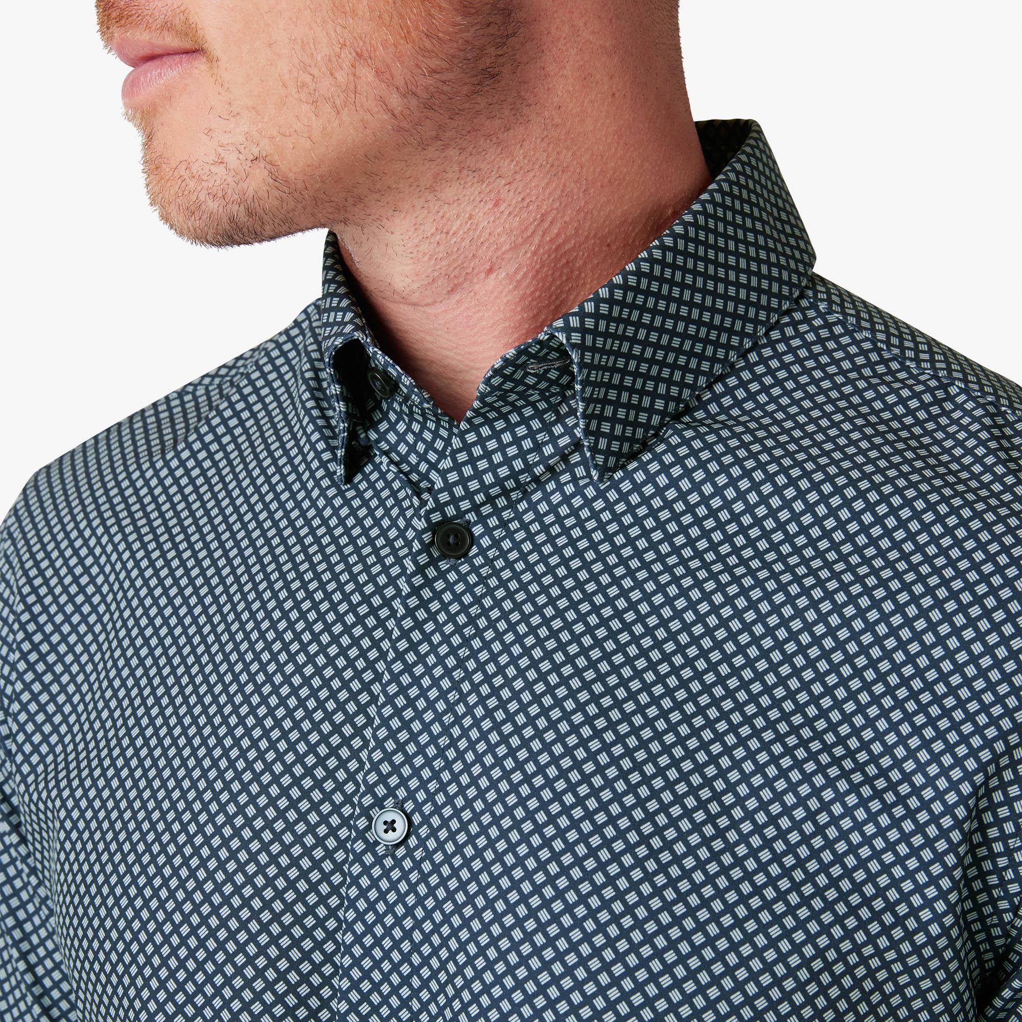 Leeward Dress Shirt - Navy Dash Repeat - Mizzen+Main