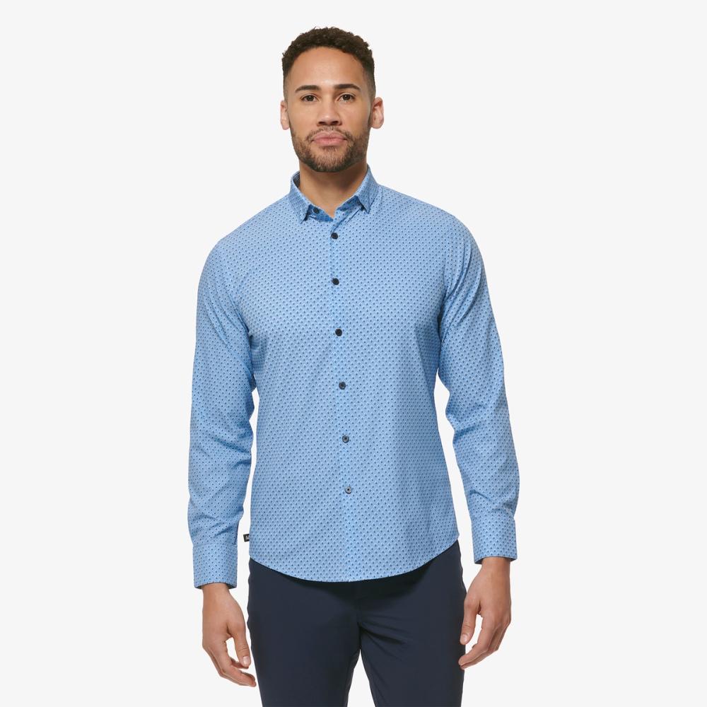 Leeward No Tuck Dress Shirt - Provence Foulard Print - Mizzen+Main