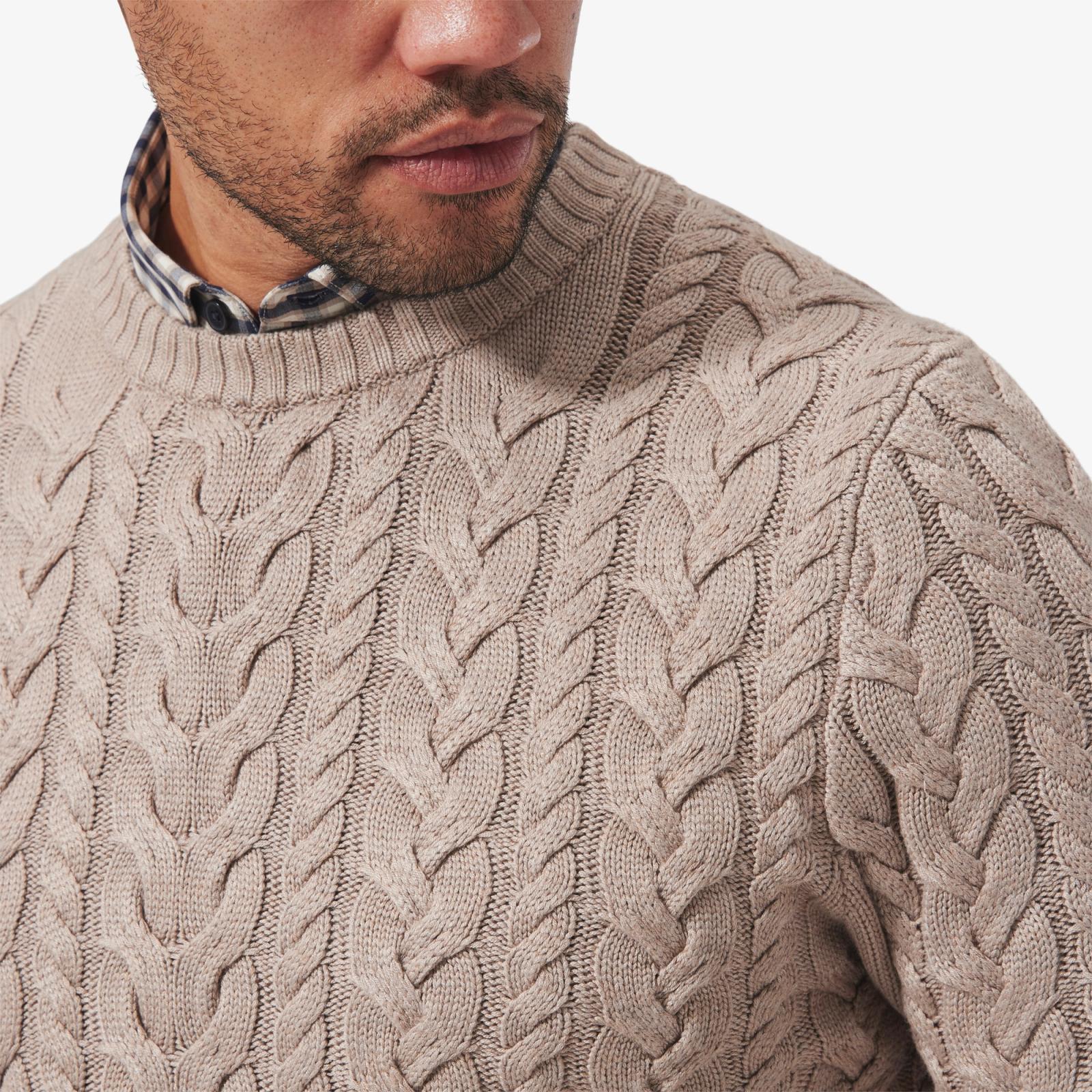 Redford Sweater - Vintage Khaki Heather - Mizzen+Main