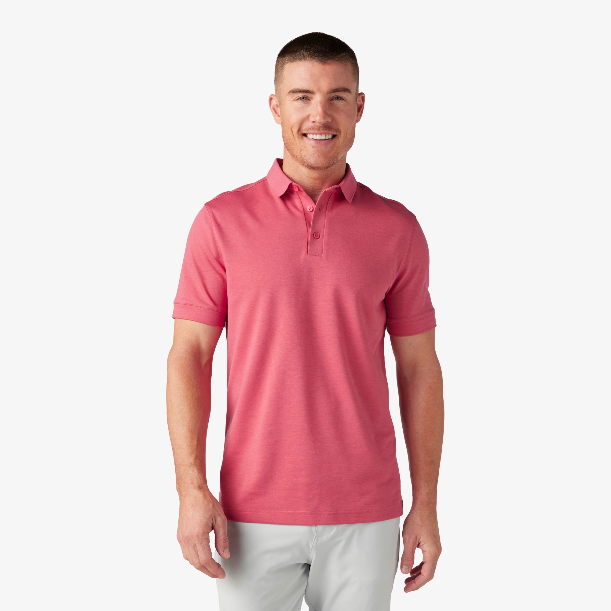 Red Clay Solid Kent Polo | Mizzen+Main