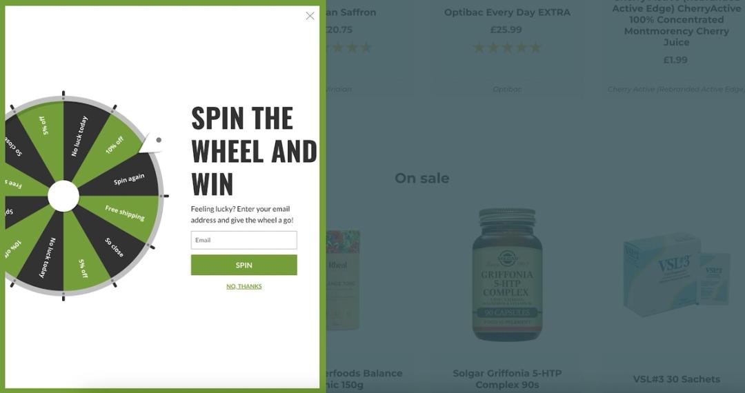 8 Spin-the-Wheel Pop-Up Examples to Inspire Your Next Campaign
