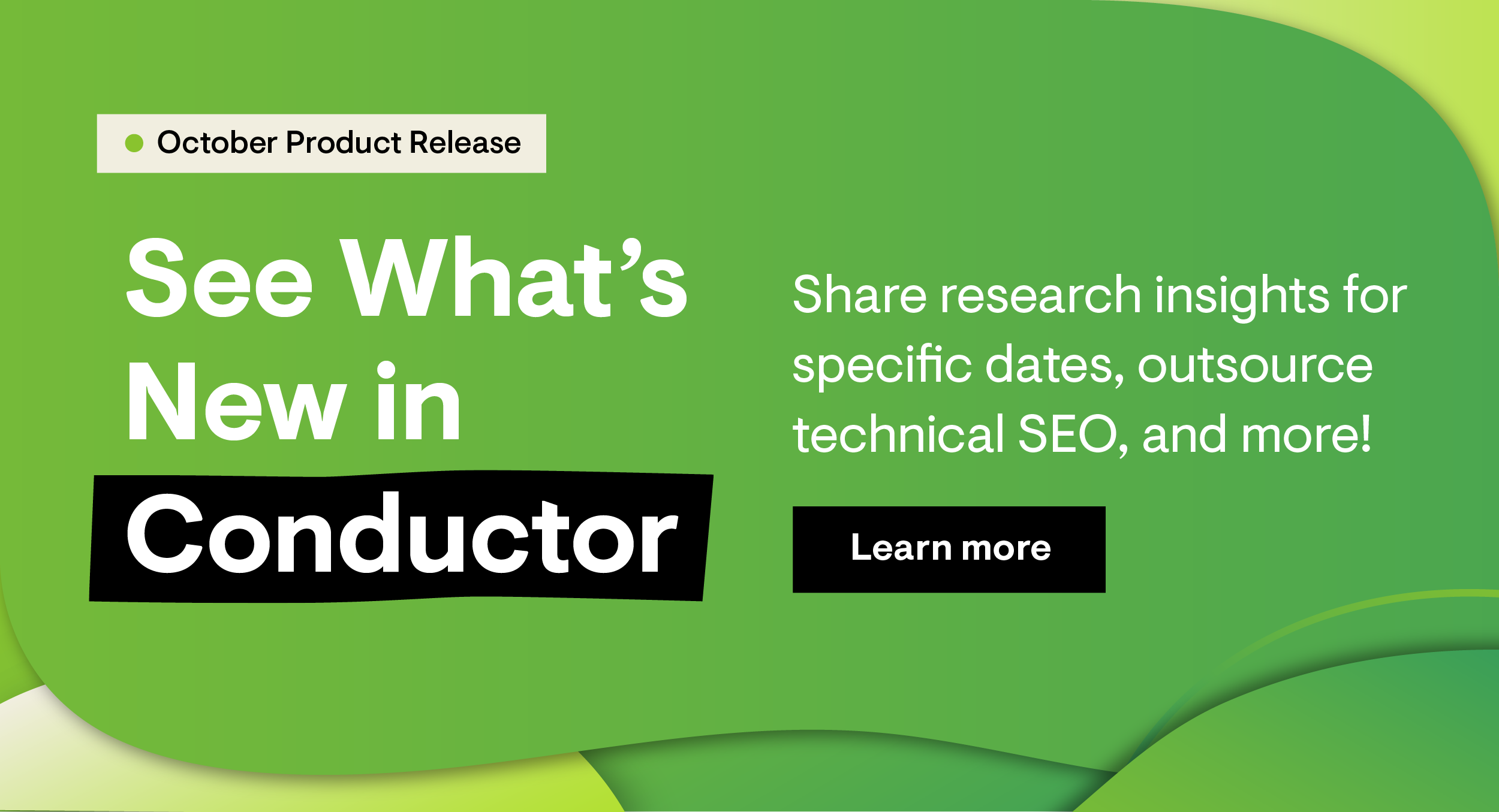 October 2023's Latest SEO Innovations at Conductor