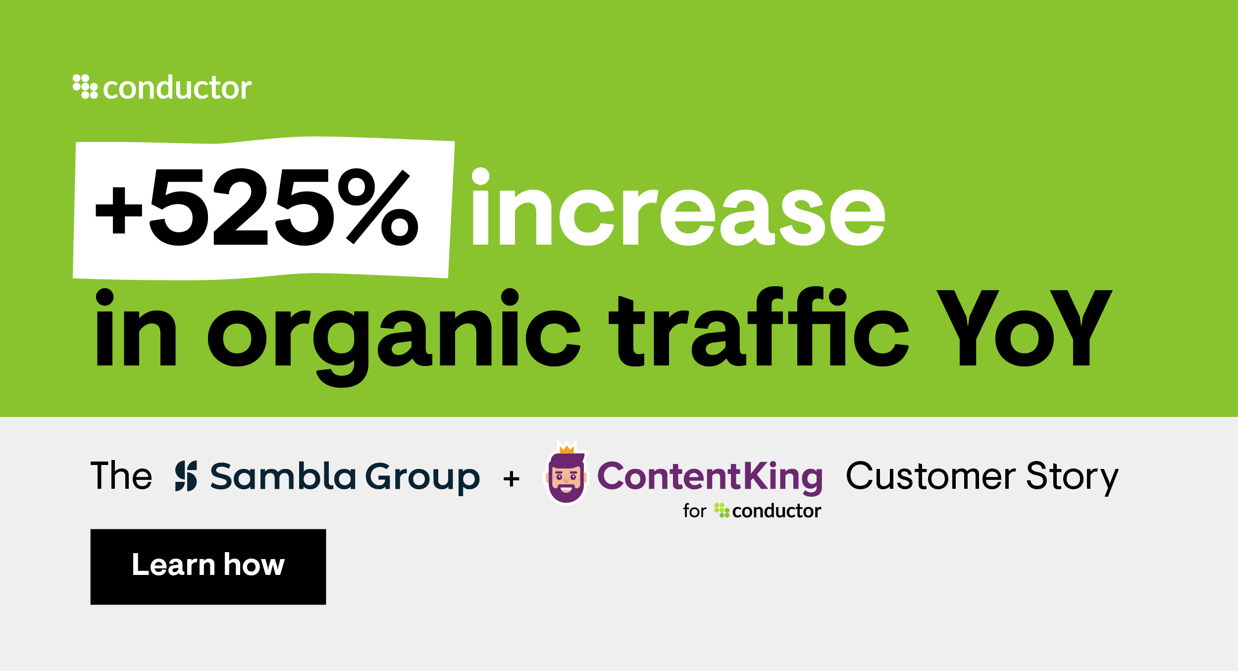 Sambla Group Grew Organic Traffic 525% with ContentKing