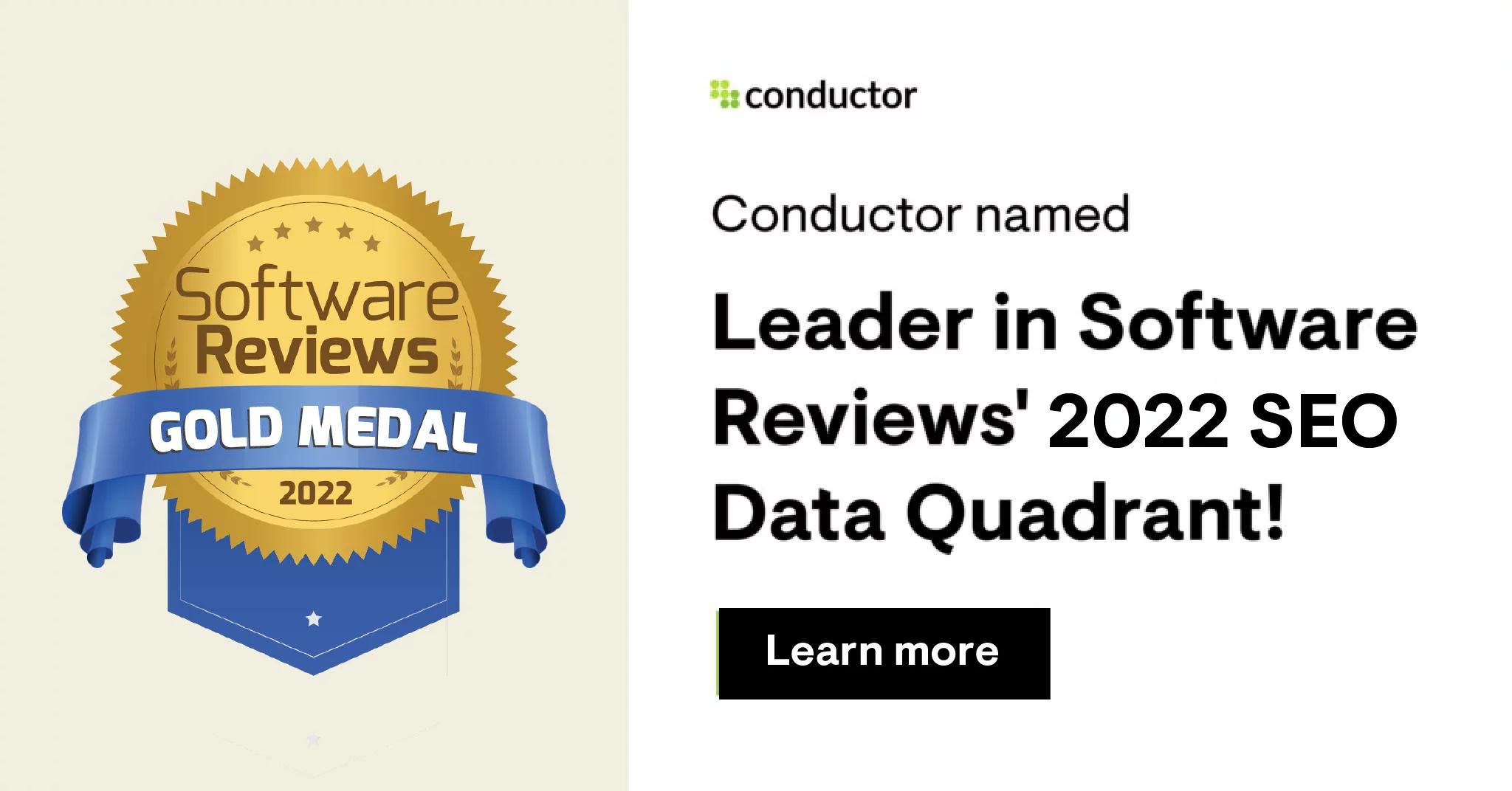 Conductor Earns Top Rankings 2022 SoftwareReviews Report
