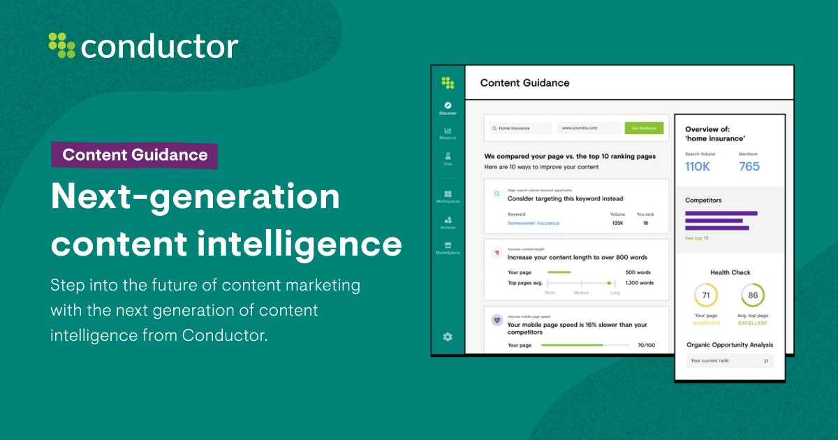 Content Guidance | Conductor Features