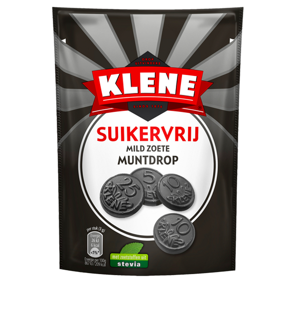 Klene Suikervrije Mild Zoete Muntdrop | Klene Nederland