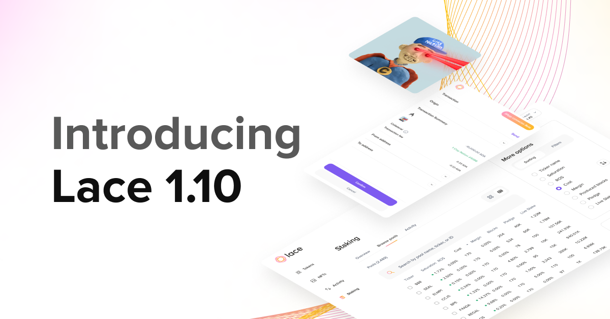Lace 1.10 lands with improved UX and better wallet protection