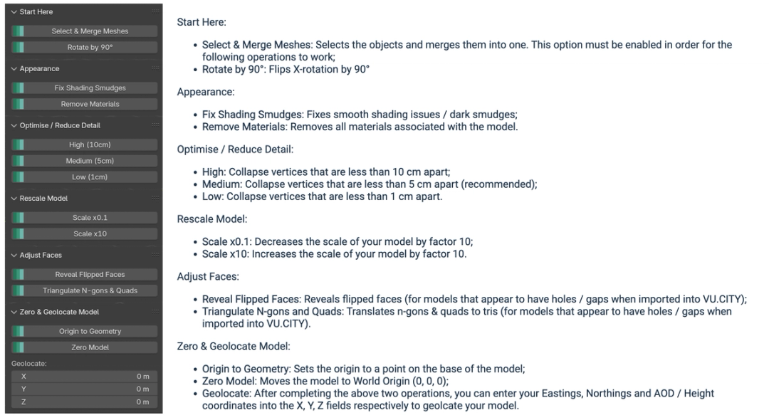 Blender plugin - VU.CITY Knowledge Base