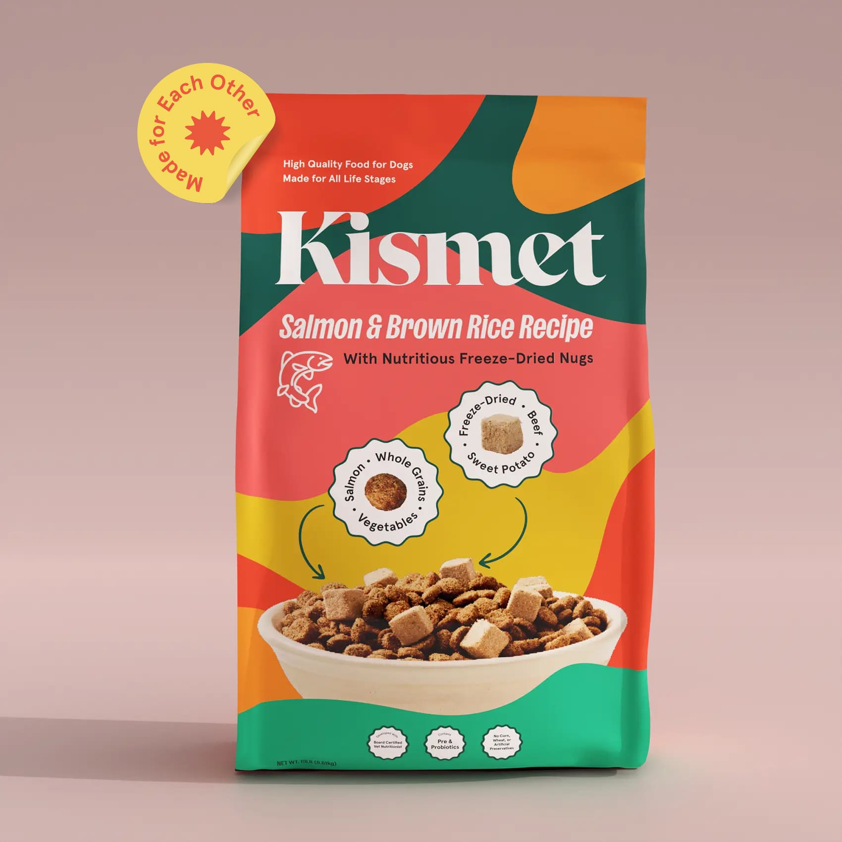 Salmon & Brown Rice Food for Dogs | Kismet