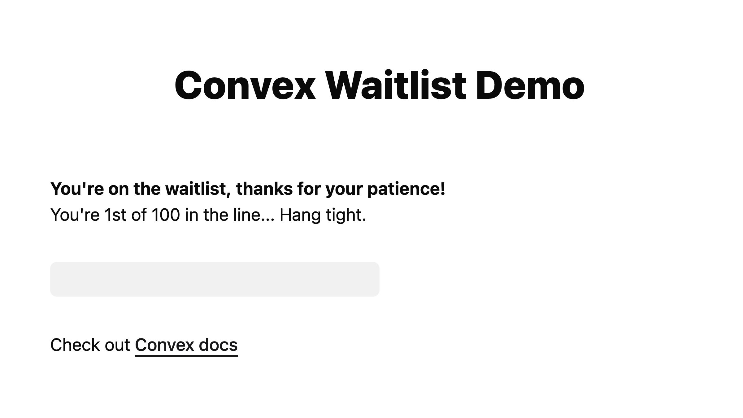 Waitlist