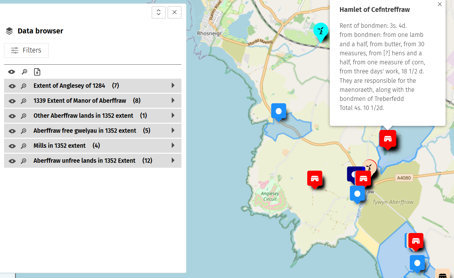 The Medieval Extents of Anglesey – Mapping the Domesday Book of North ...