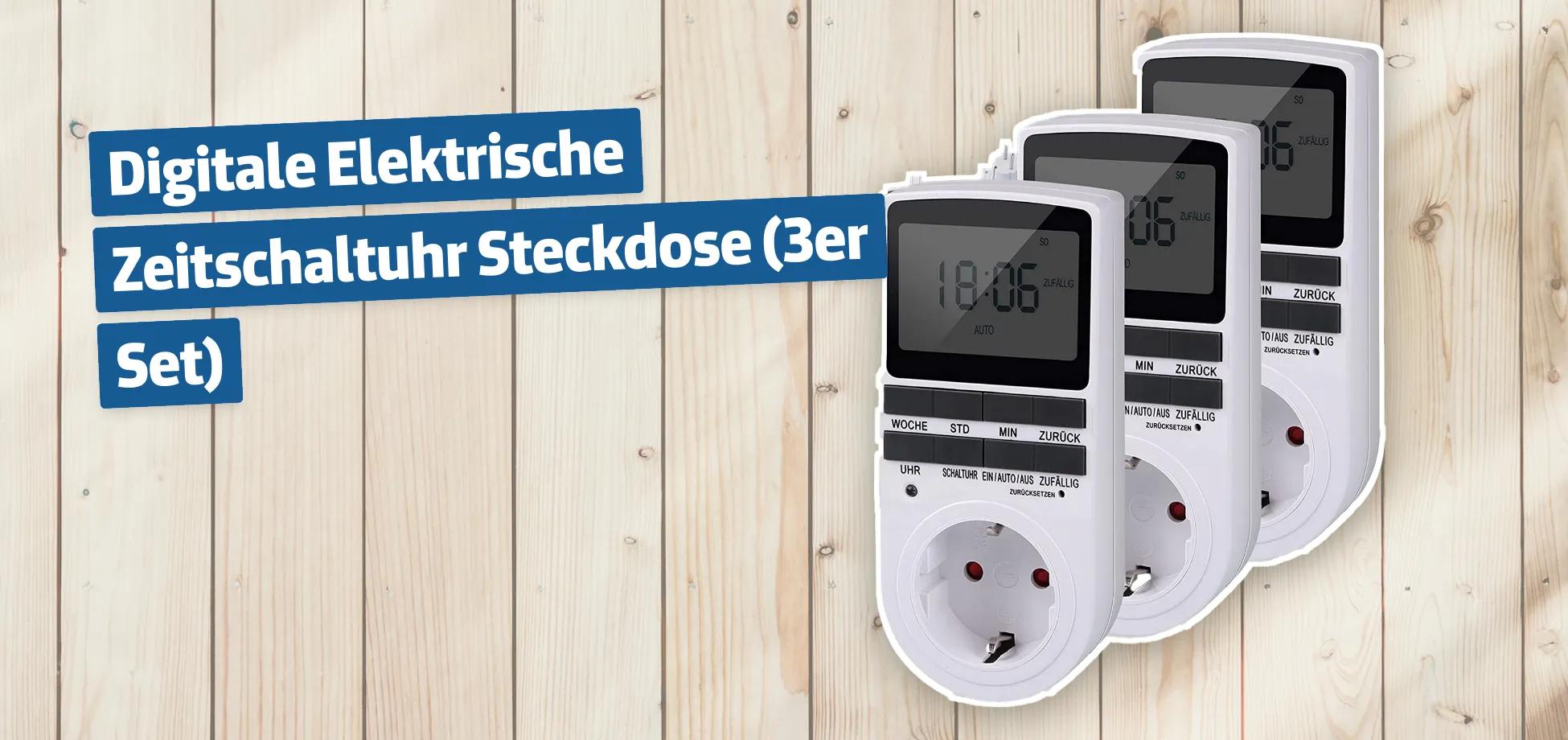 Digitale Elektrische Zeitschaltuhr Steckdose 3er Set Testbericht ...