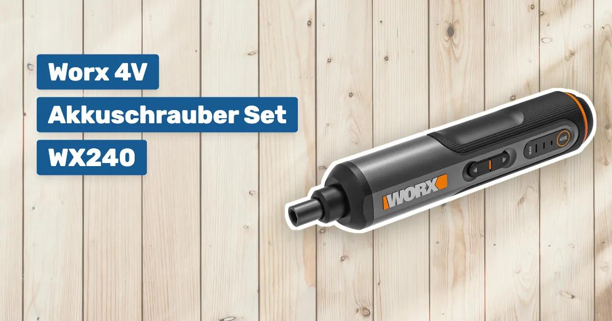 Worx 4V Akkuschrauber Set WX240 Testbericht & Erfahrungen - heimwerker.cc
