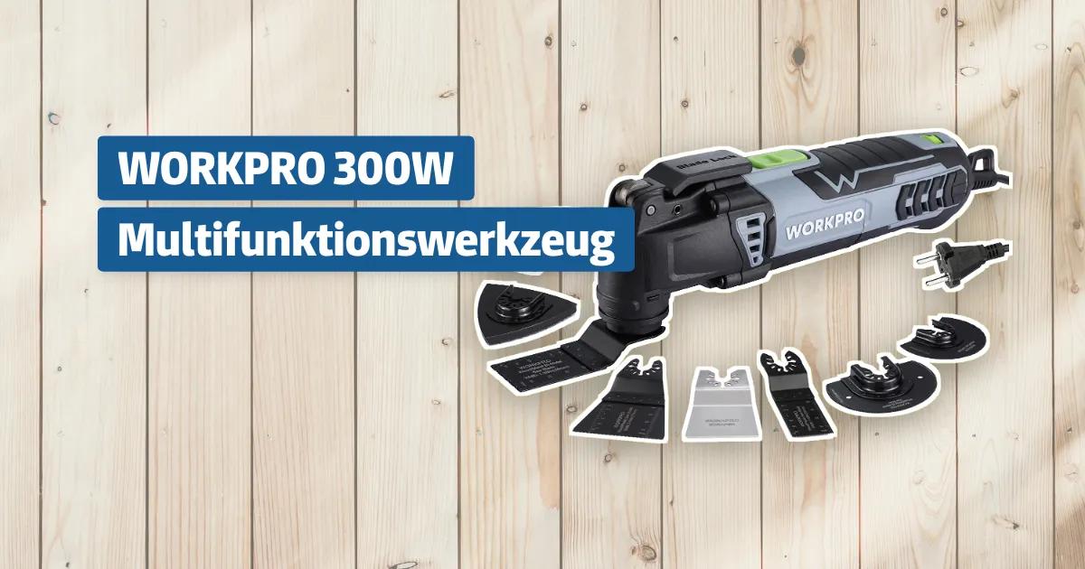 WORKPRO 300W: Vielseitiges Multitool mit Schnellwechsel