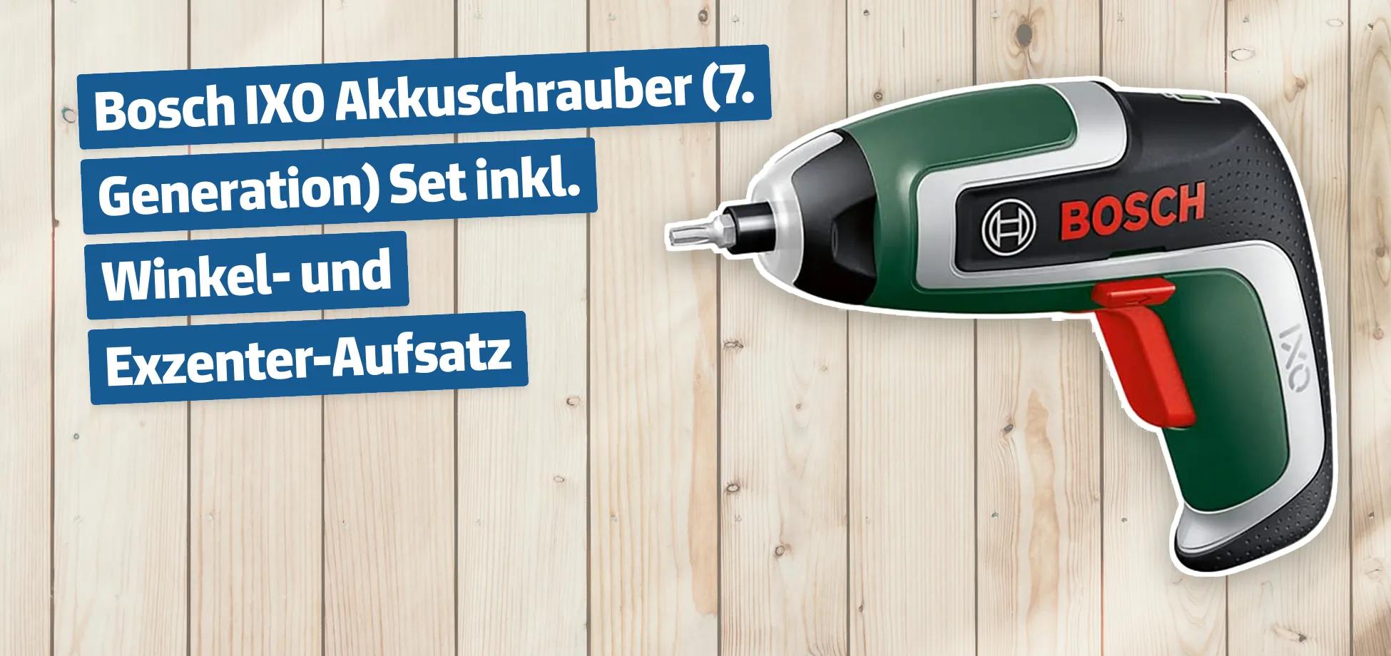 Bosch IXO Akkuschrauber 7. Generation - Set inkl. Winkel- und Exzenter ...