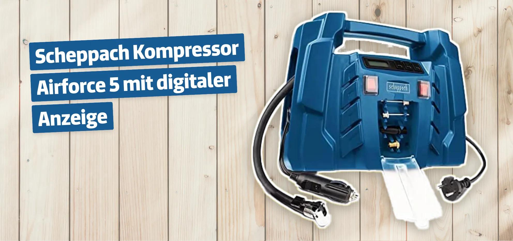 Scheppach Kompressor Airforce 5 mit digitaler Anzeige Testbericht ...