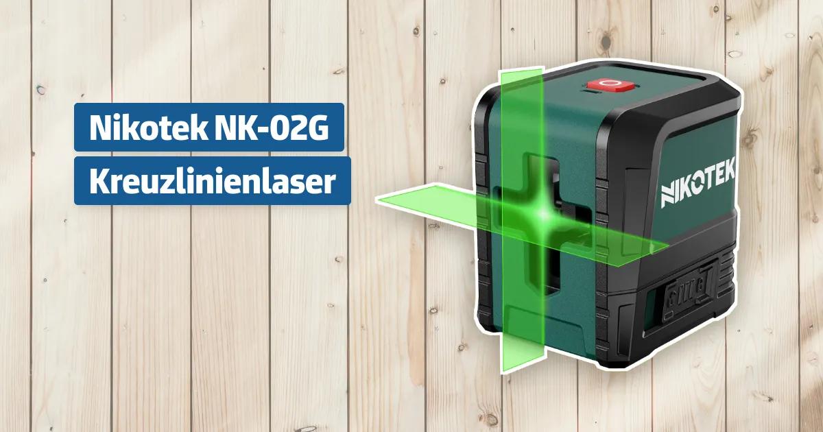 Nikotek NK-02G Test: Heller grüner Kreuzlinienlaser