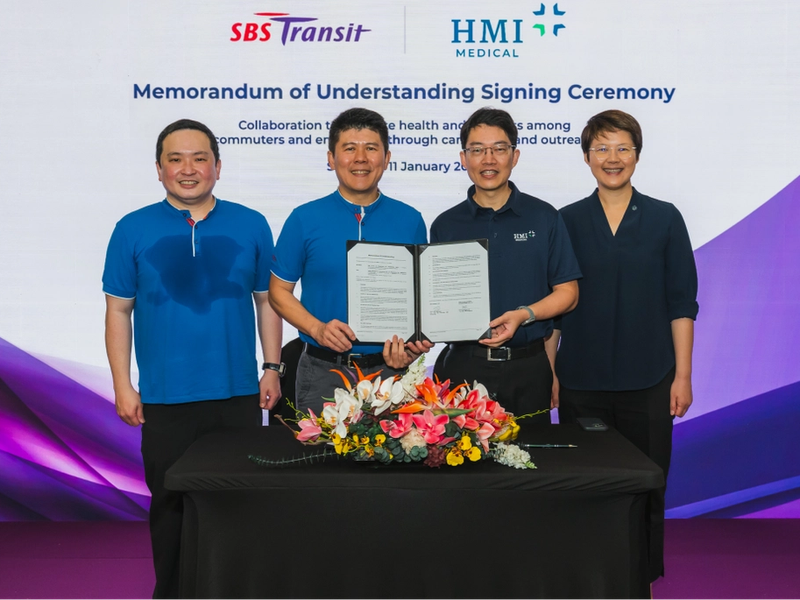 HMI Medical Partners with SBS Transit at Buangkok Interchange Launch