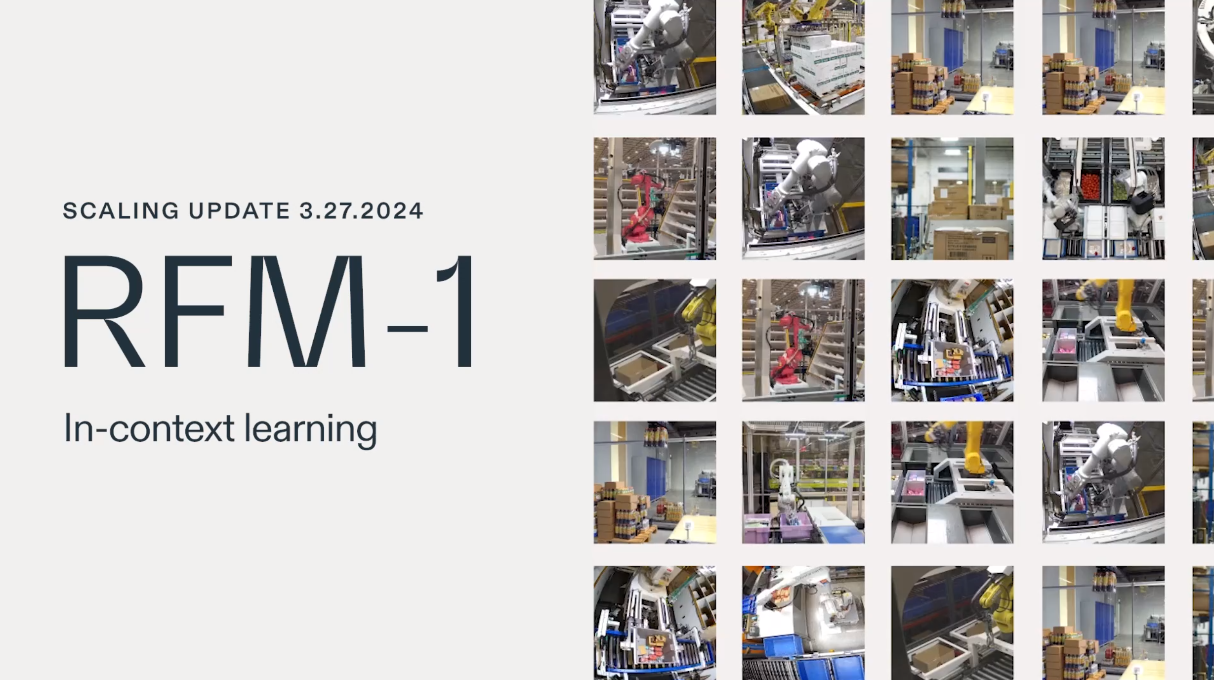 RFM-1 update: In-context learning to improve grasping