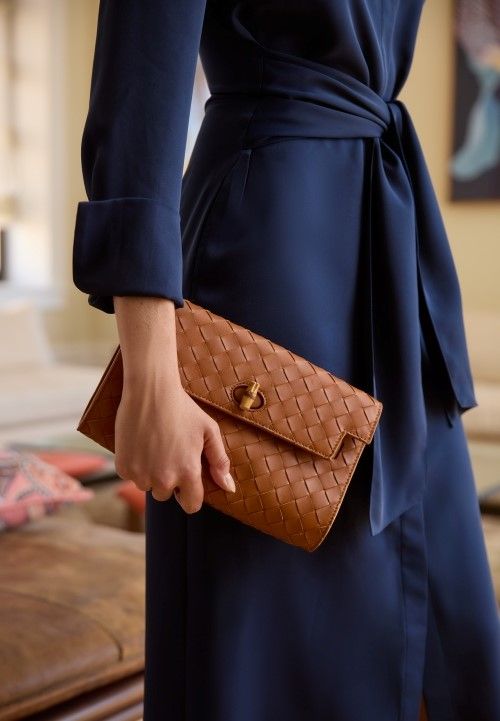 Orange Solid J.Mclaughlin Logo Tote Bag | Women's Handbags | J.McLaughlin