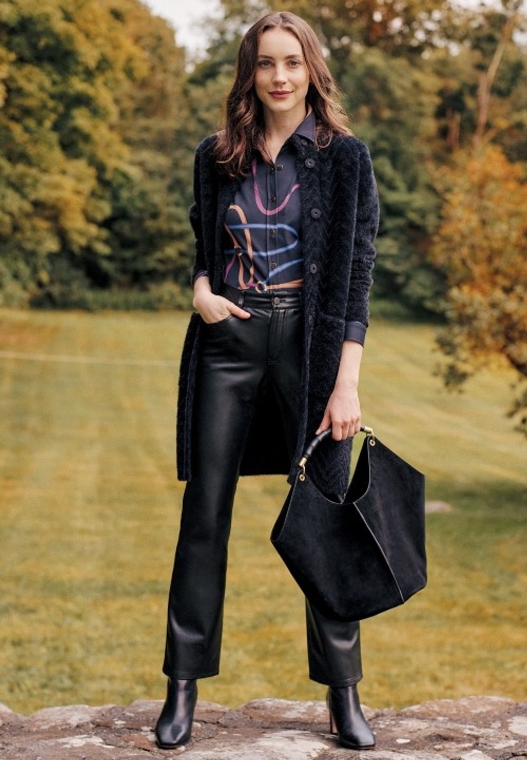 Orange Solid J.Mclaughlin Logo Tote Bag | Women's Handbags | J.McLaughlin