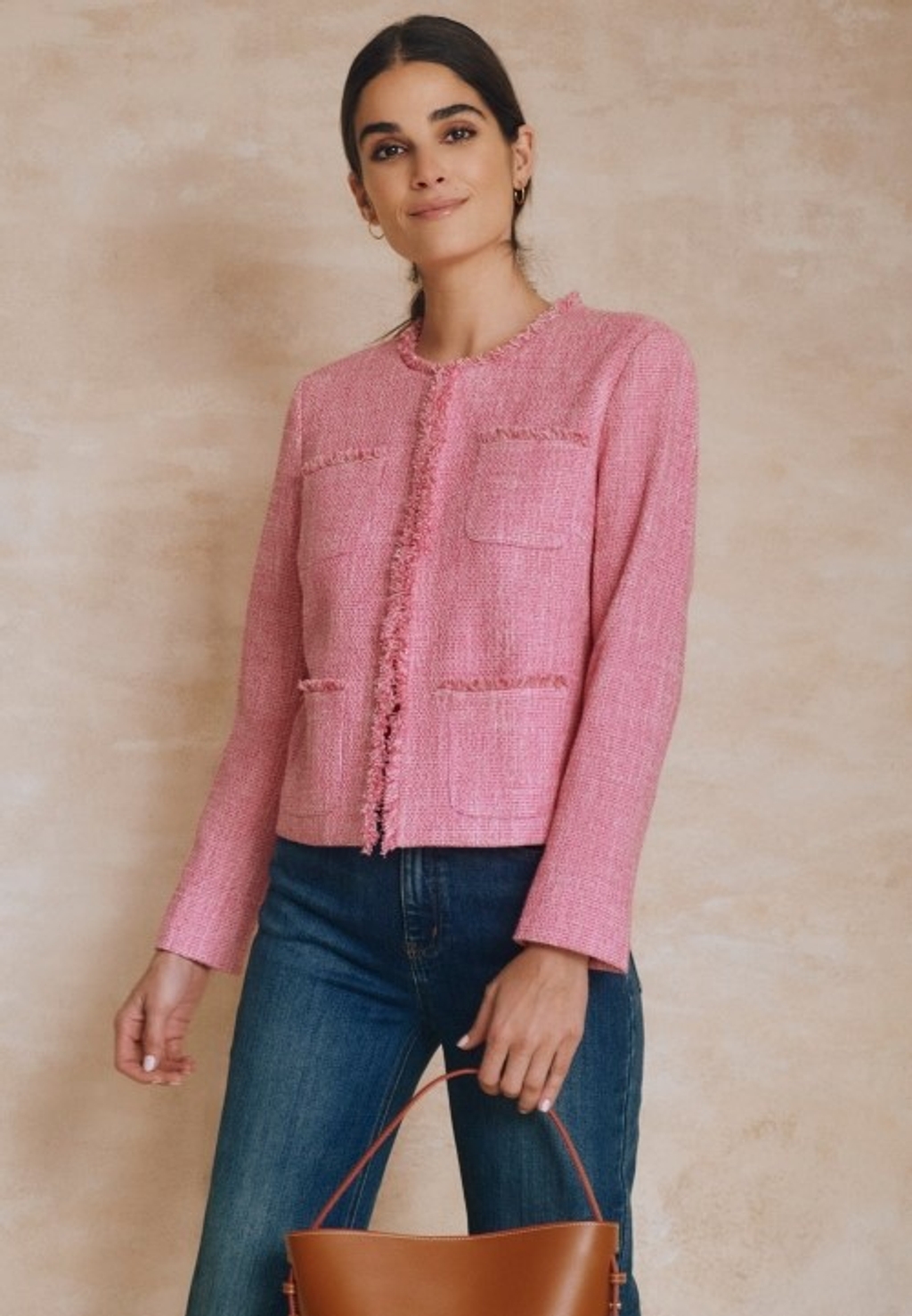 Orange Solid J.Mclaughlin Logo Tote Bag | Women's Handbags | J.McLaughlin