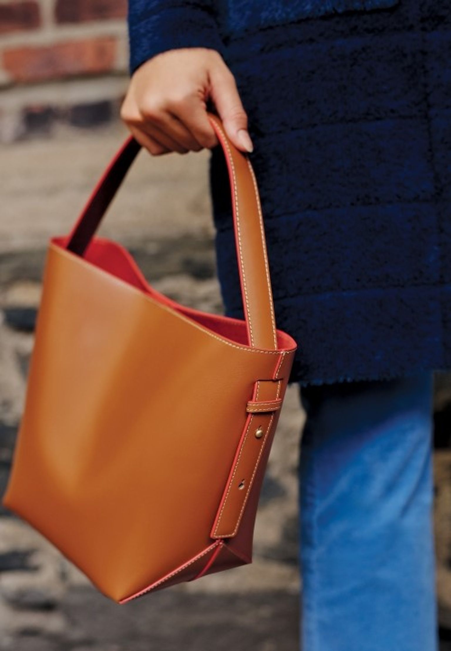 Jmc Blue J.Mclaughlin Logo Tote Bag | Women's Handbags | J.McLaughlin