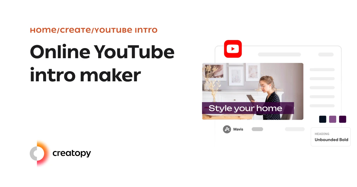 Create Professional YouTube Intros - Online Custom Intro Maker - Creatopy