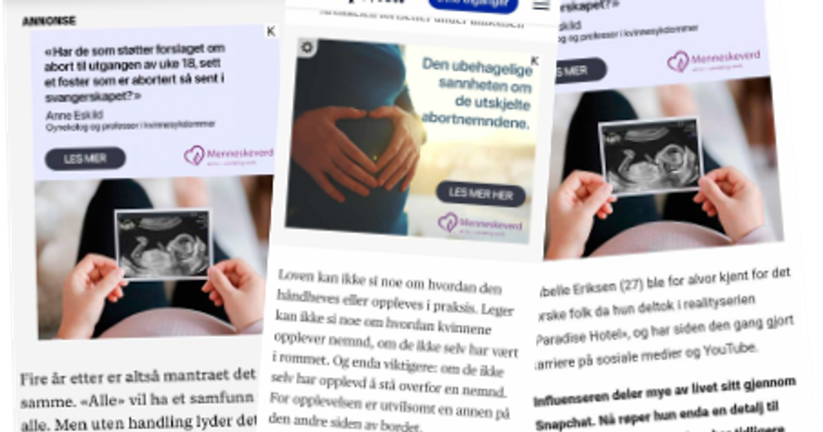 Kritisk til abort­annonser | Klassekampen